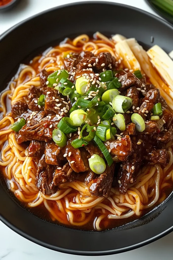 Spicy Korean Gochujang Beef Noodles – Food Recipe Usa