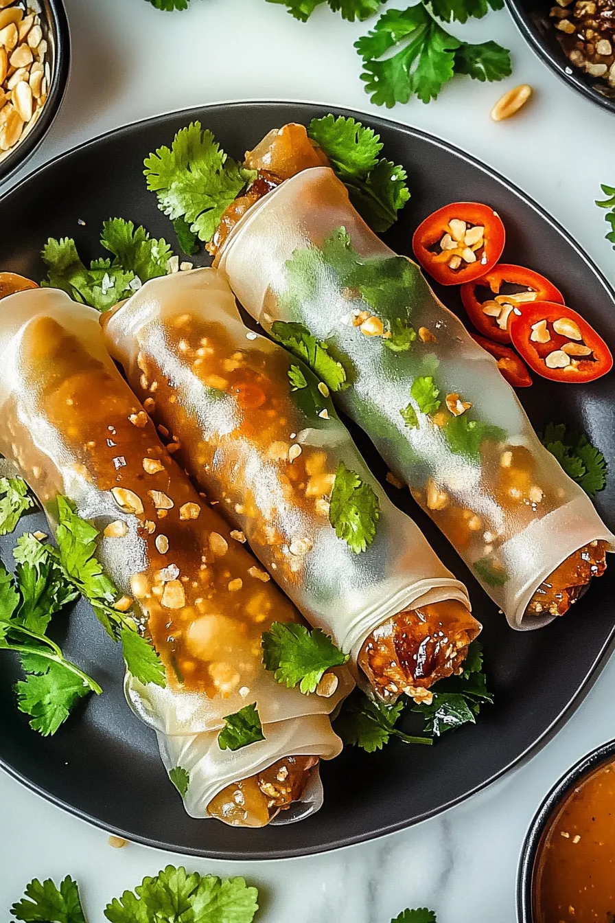 Beef Spring Rolls with a Tangy Peanut Lime Sauce – Food Recipe Usa