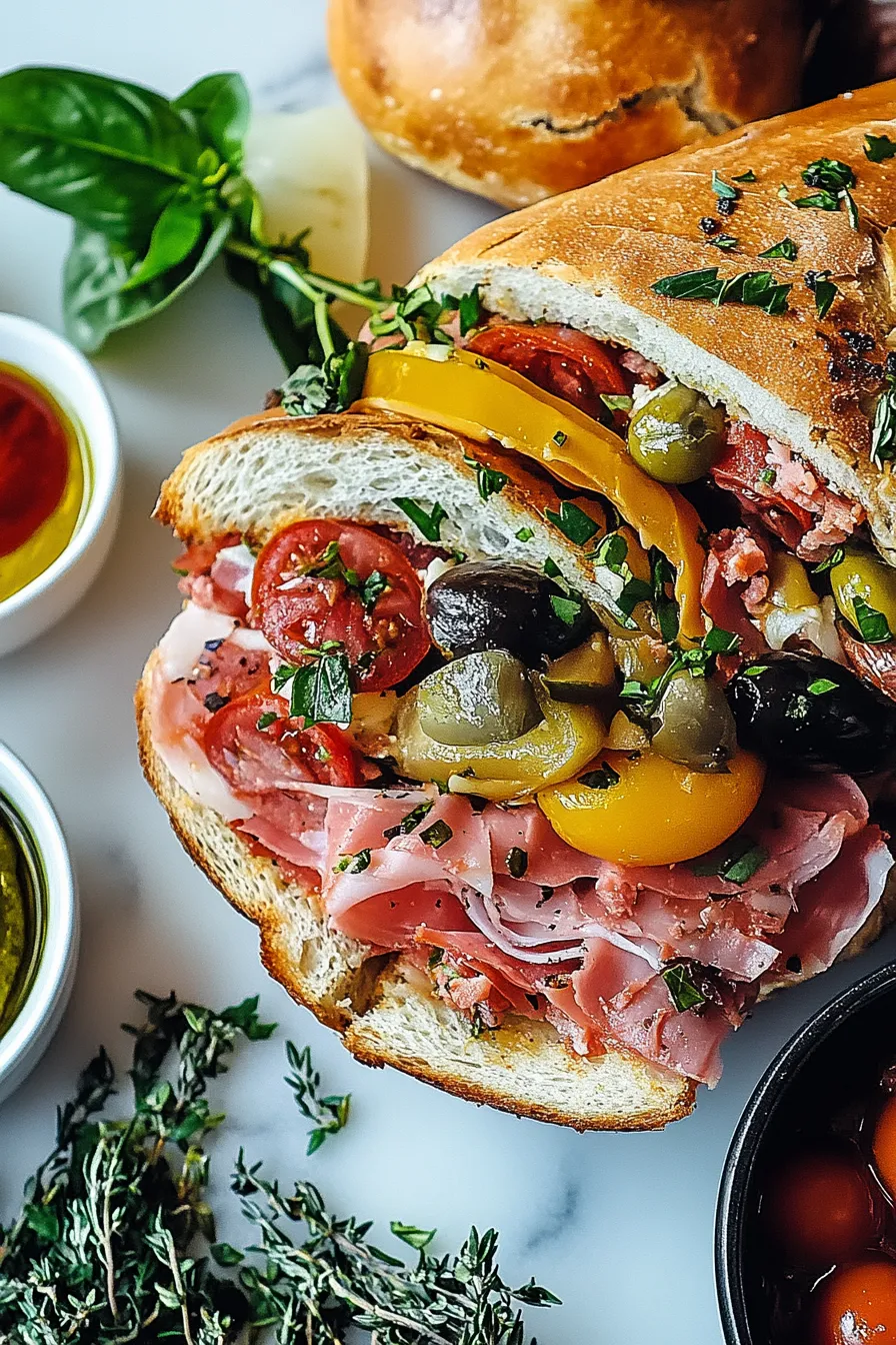 Classic Italian Muffuletta Sandwich – Food Recipe Usa