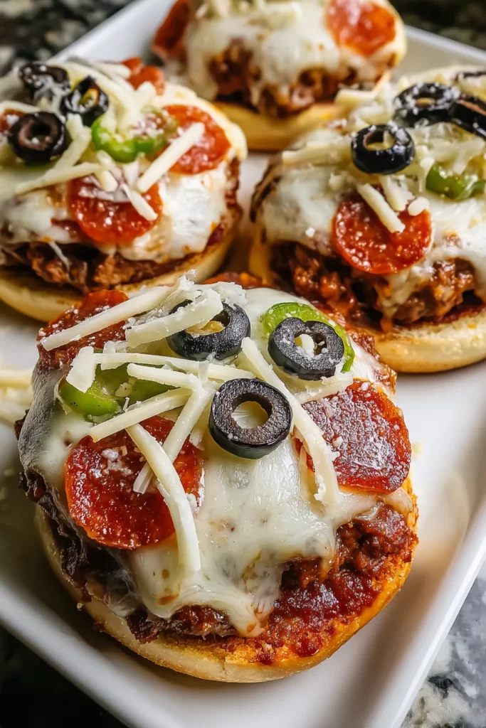 Cheesy Italian Burgers with Pizza Toppings – Food Recipe Usa
