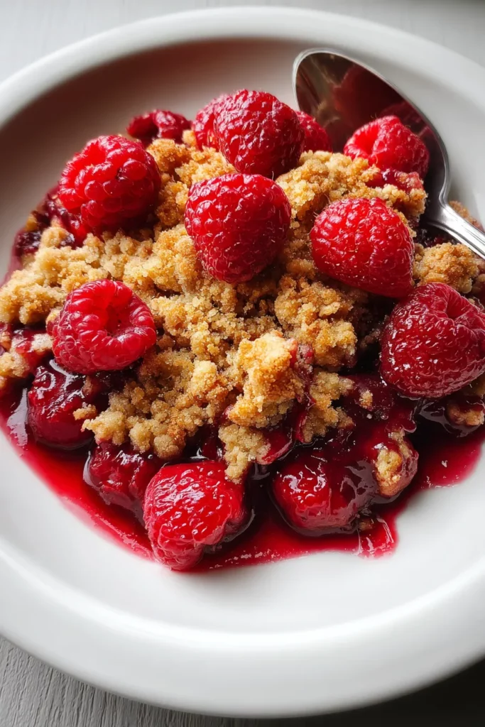 Warm Spiced Raspberry Crumble – Food Recipe Usa