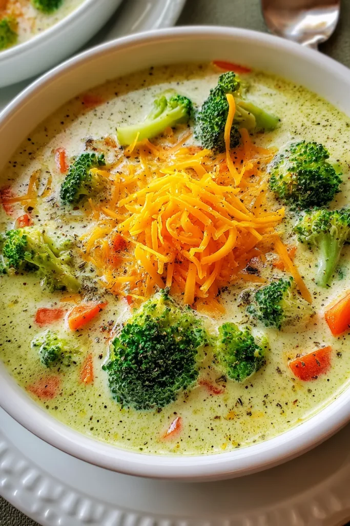 Creamy Broccoli Cheddar Soup – Food Recipe Usa