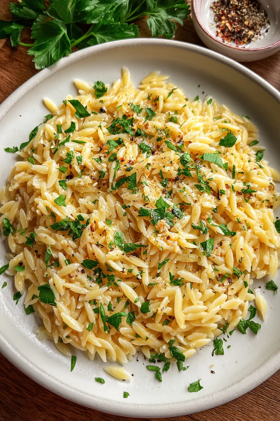 Garlic Parmesan Orzo Pasta – Food Recipe Usa