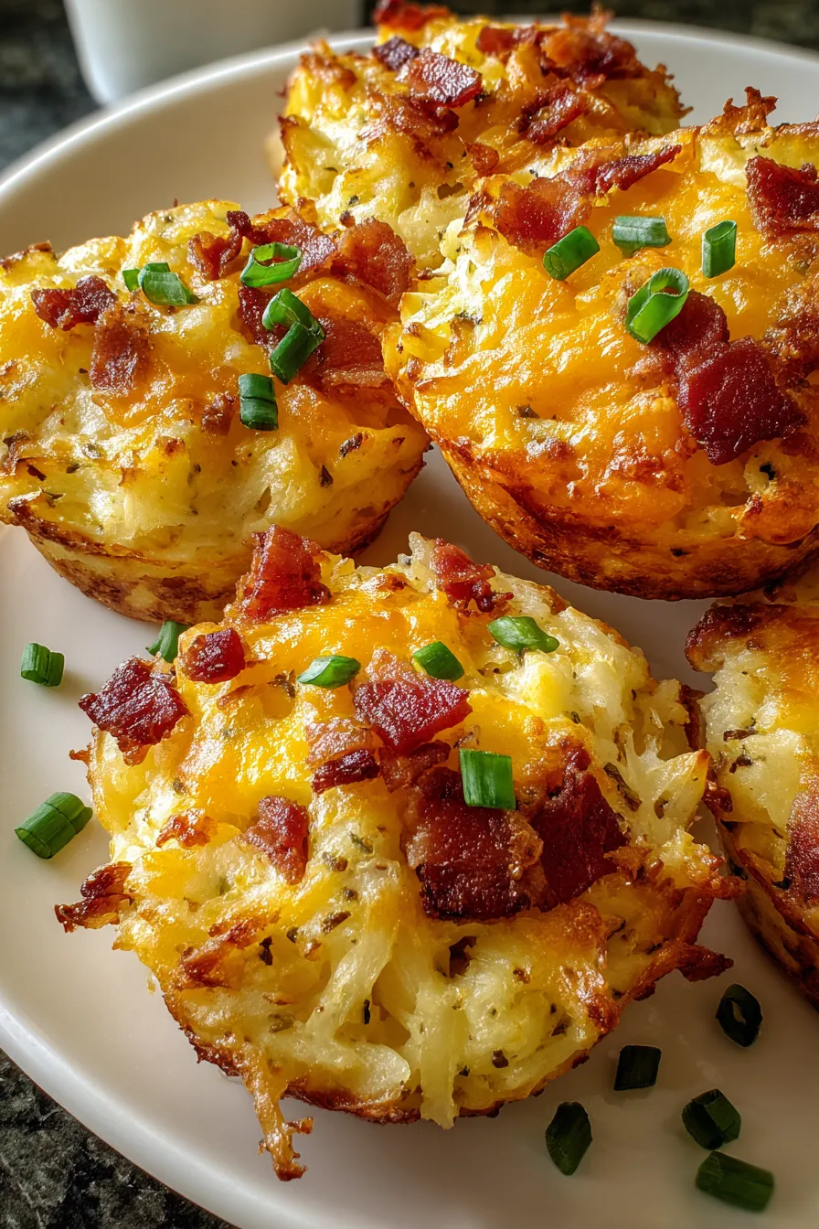 Loaded Bacon and Egg Hash Brown Muffins – Food Recipe Usa