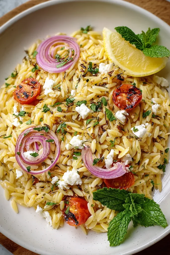 Greek Lemon Herb Orzo Dinner – Food Recipe Usa