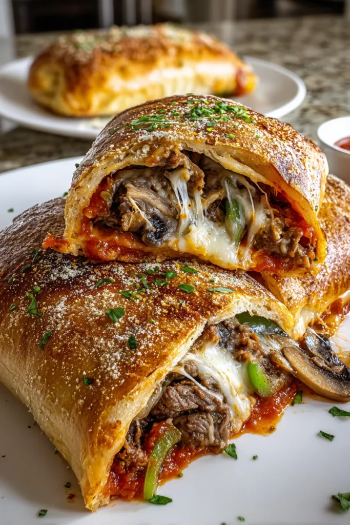 Mozzarella Cheese Steak Stromboli – Food Recipe Usa