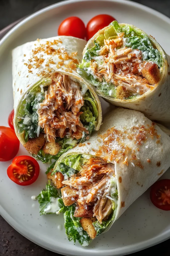 Buffalo Chicken Caesar Salad Wraps – Food Recipe Usa