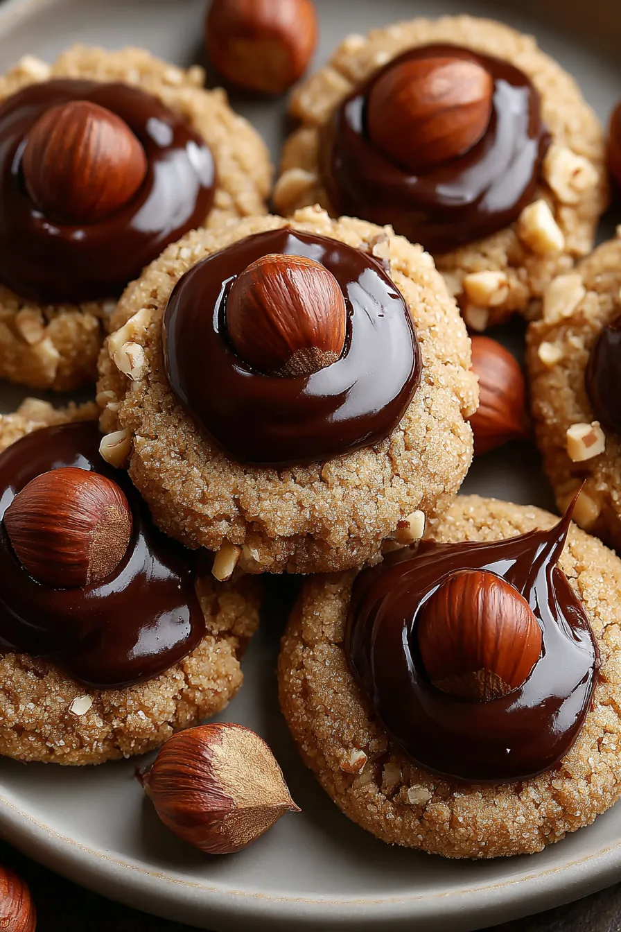 Hazelnut Thumbprint Cookies with Silky Ganache – Food Recipe Usa