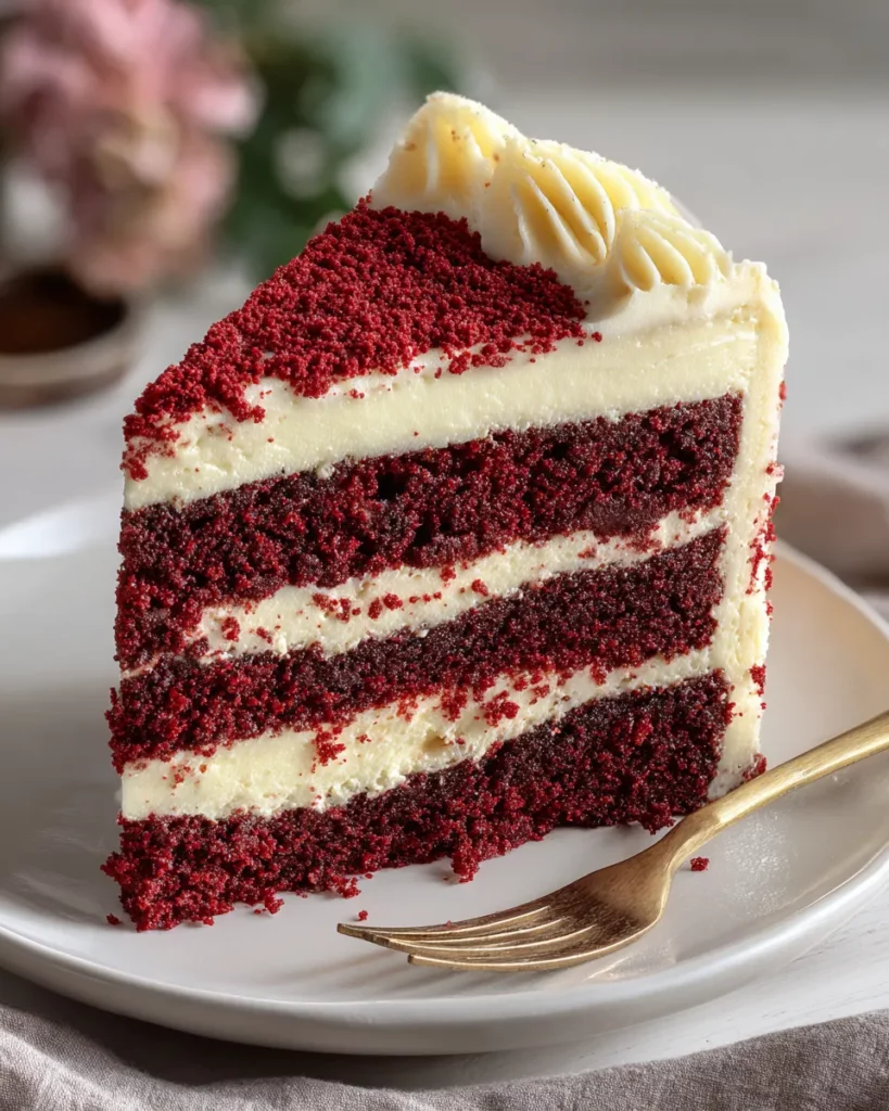 Decadent Red Velvet Cheesecake Layer Cake – Food Recipe Usa