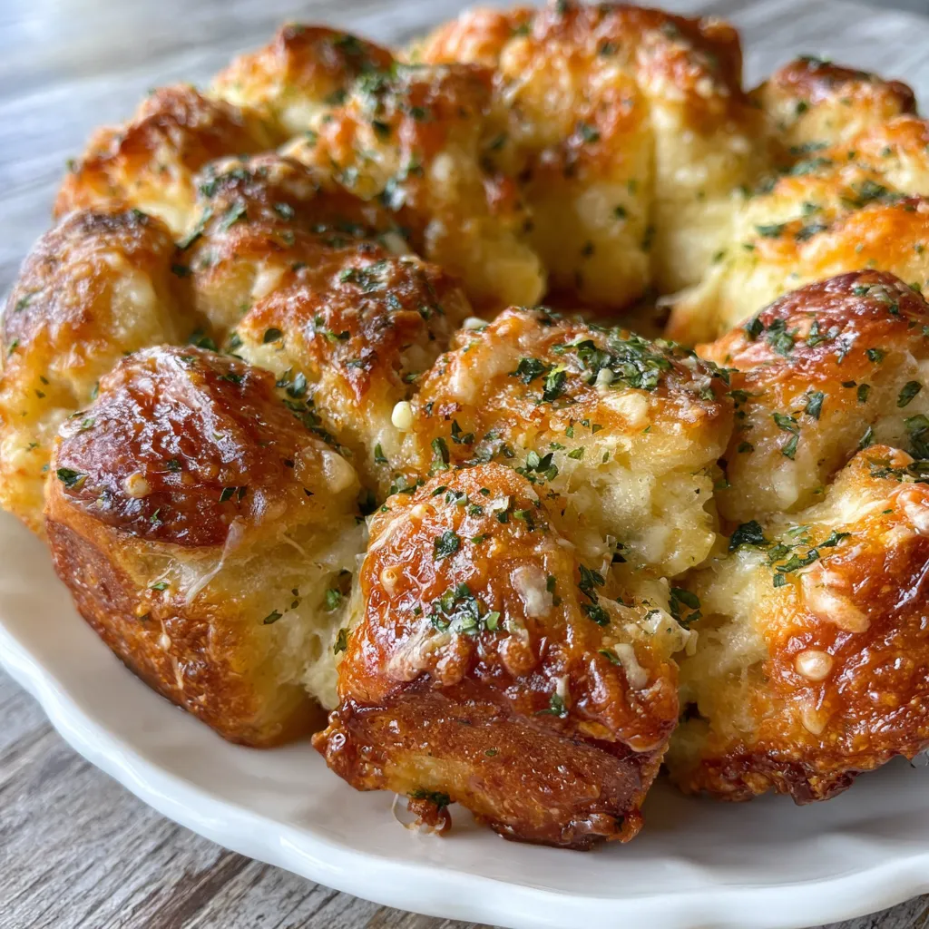 Cheesy Garlic Monkey Bread Pull Apart – Food Recipe Usa