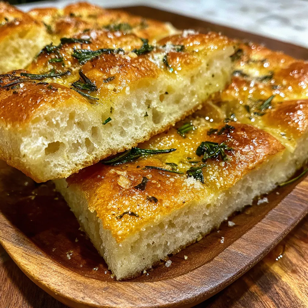 Italian Garlic Butter Focaccia – Food Recipe Usa