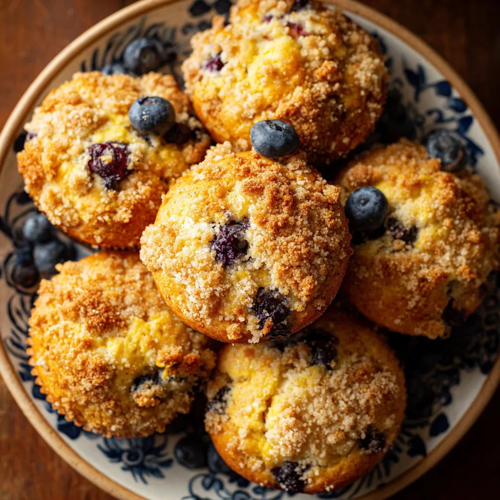 Bakery-Style Blueberry Muffins with Crunchy Streusel Topping – Food ...