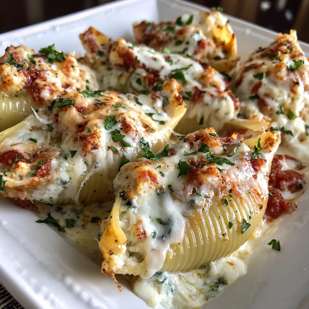 Creamy Baked Italian Stuffed Shells – Food Recipe Usa