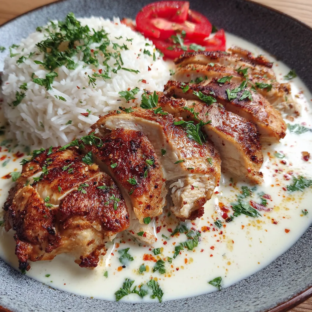 Turkish Chicken with Creamy White Sauce – Food Recipe Usa